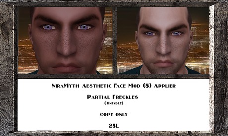 Second Life Marketplace - Aesthetic Face Mod 5 - Freckles