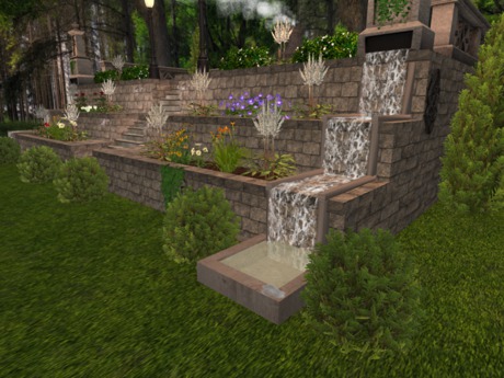 Second Life Marketplace - Stepped Waterfall Garden