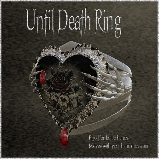 Second Life Marketplace - Until Death Ring/ By: Infernal Alchemy