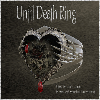 Second Life Marketplace - Until Death Ring/ By: Infernal Alchemy