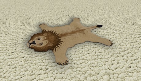 Second Life Marketplace - Realistic Mesh Lion Rug