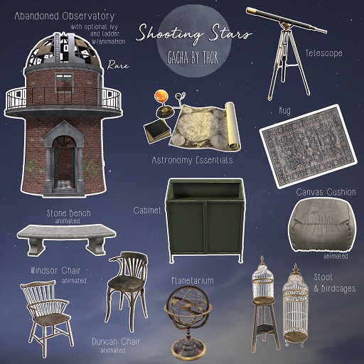 Second Life Marketplace - ..::THOR::.. Abbandoned Observatory - RARE