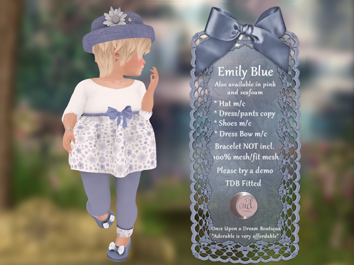 Second Life Marketplace - OUD Emily Blue TDB Fitted DEMO