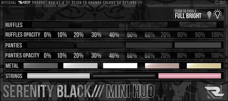 Second Life Marketplace - Razor /// Serenity Lingerie - Black