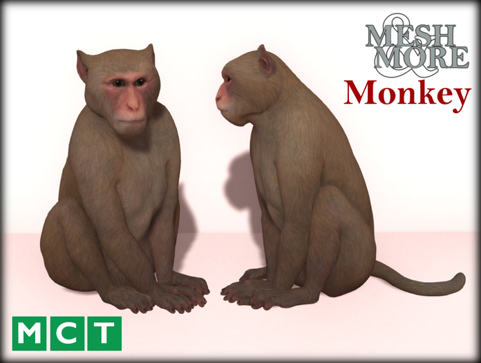 Second Life Marketplace - M&M FULL PERM MESH MONKEY [BOXED]