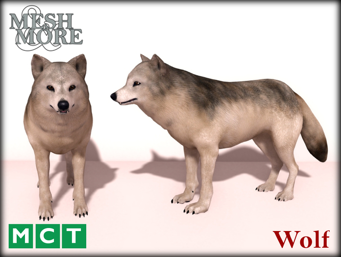 Second Life Marketplace - M&M FULL PERM MESH WOLF [BOXED]