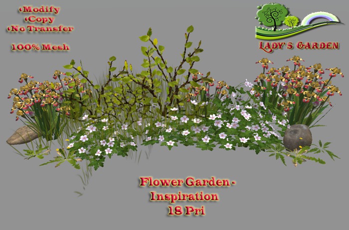 Second Life Marketplace - Lady's Garden - Flower Garden - Inspiration ...