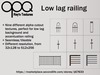Second Life Marketplace - Rey's low lag railing - Ornamental railing ...