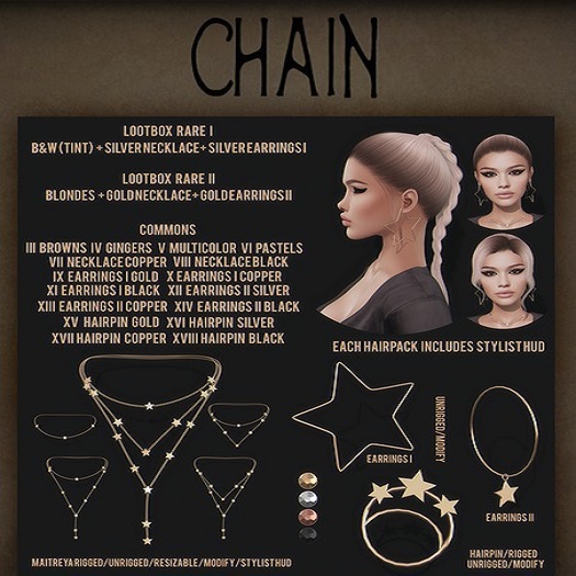 Second Life Marketplace - #2 CHAIN - Luminary - RARE