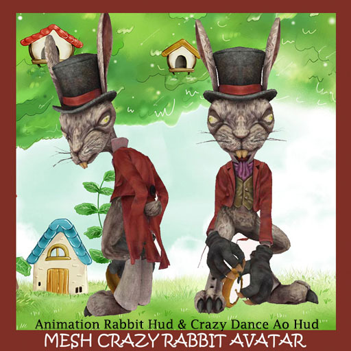 Second Life Marketplace - [NF] - RABBIT AVATAR - Crazy Rabbit Avatar*