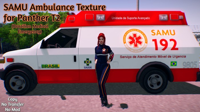 Second Life Marketplace - SAMU texture for HD Panther T2 (Only textures ...