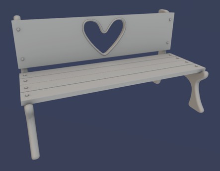 Second Life Marketplace - ~tc~ Mesh Heart Bench FullPerm Kit