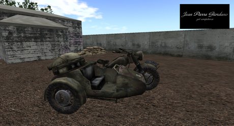 Second Life Marketplace - WW2 Vehicle German Motorcycle mesh