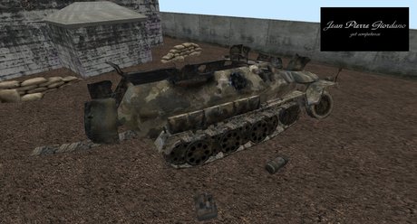 Second Life Marketplace - WW2 Vehicle German Halftrack destroyed mesh