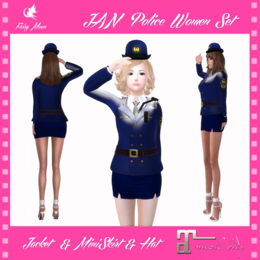 Second Life Marketplace - Fairy Moon JAN Police Women Set