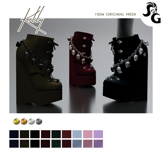 Second Life Marketplace - ::SG:: Kelly Shoes - SLINK