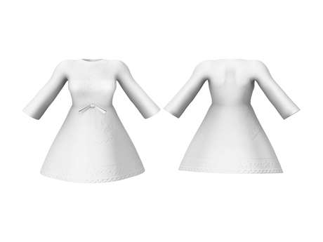 Second Life Marketplace - Dae Obj FBX Traditional Dress Base For Many ...
