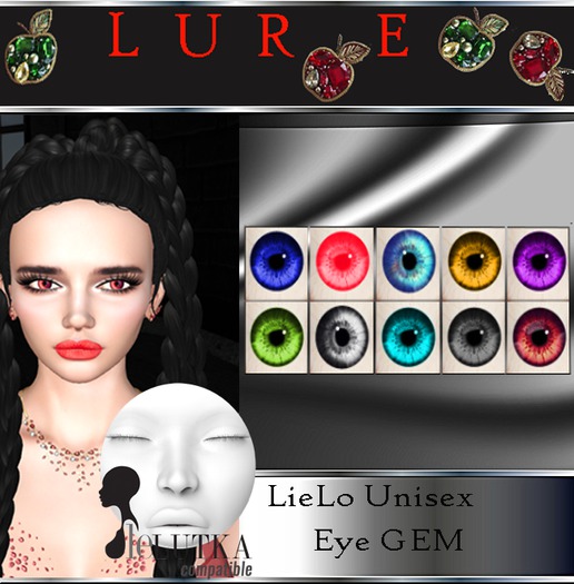 Second Life Marketplace - !!LieLo!!Unisex Eye- GEM