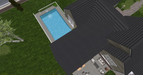 Second Life Marketplace - MB LH - Traditional - Adams HOUSE add on + Pool