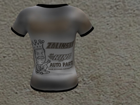 Second Life Marketplace - men's Zalinsky's auto parts T-shirt box