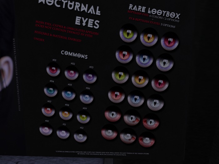 Second Life Marketplace - -SU!- Nocturnal Eyes #06 Winter /COMMON/