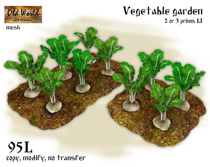 Second Life Marketplace - Vegetable garden - Turnip - Old World ...