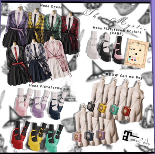 Second Life Marketplace - *The Mystic*MEOW Call me Bag (Lemon) -rigged