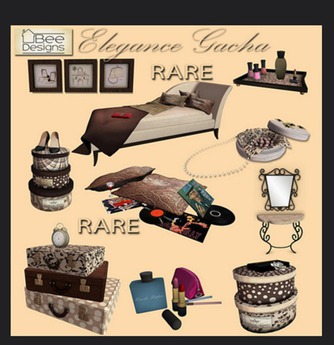 Second Life Marketplace - .:Bee Designs:. Elegance Gacha Table & Mirror