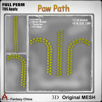 Second Life Marketplace - FC- FP Mesh Paw Path