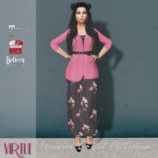 Second Life Marketplace - Virtue Veronica Outfit. {Rose}