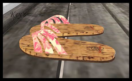 Second Life Marketplace - Flip Flops Jen Pink Click and Wear or Detach ...