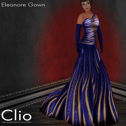 Second Life Marketplace - (Clio)- Eleonore Blue Gown (NO TRANSFER)