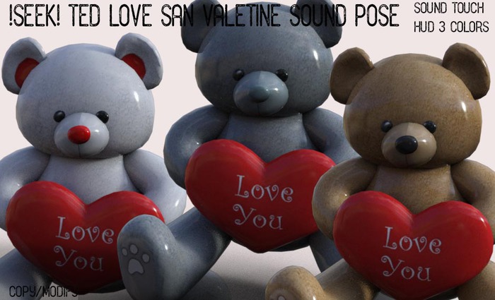 Second Life Marketplace - !Seek! Ted Love San Valetine sound pose