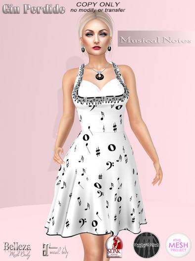 Second Life Marketplace - Musical Notes Outfit