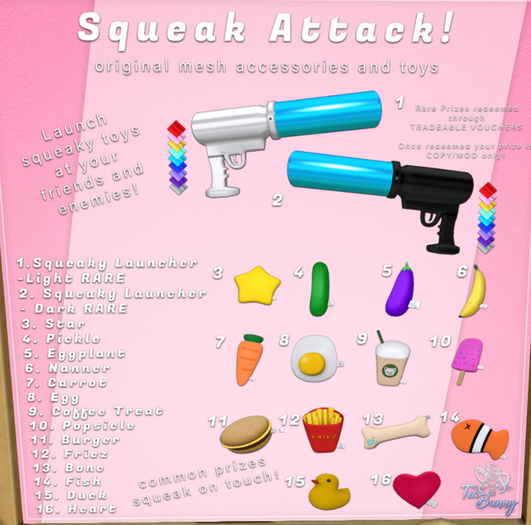 Second Life Marketplace - 10. .TeaBunny. Squeak Attack - Popsicle