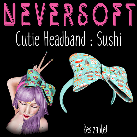 Second Life Marketplace - NS Cutie HEadband Sushi