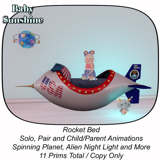 Second Life Marketplace - Rocket Bed - Space Force Command USA (ADD)