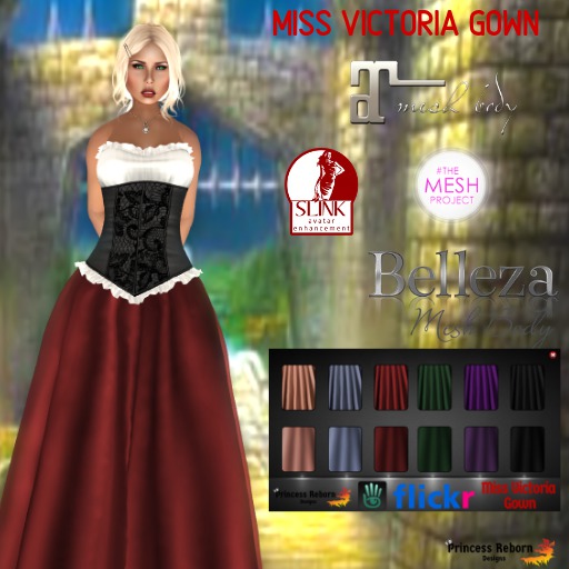 Second Life Marketplace - DEMO-Miss Victoria Gown "BOXED"
