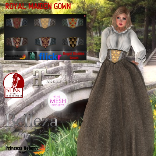 Second Life Marketplace - DEMO-Royal Maiden Gown "BOXED"