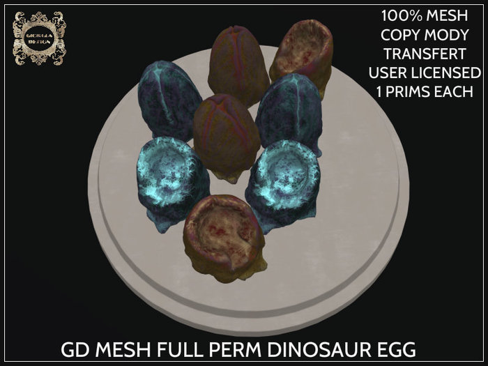 Second Life Marketplace - GD MESH FULL PERM DINOSAUR EGG