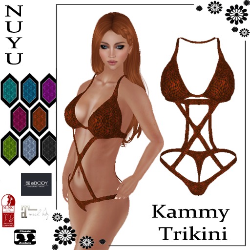 Second Life Marketplace - NUYU Kammy Trikini