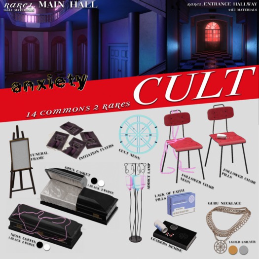 Second Life Marketplace - /anxiety/ CULT [Follower Chair] PILLS