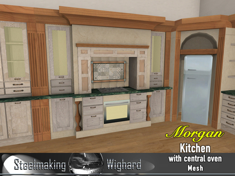 Second Life Marketplace - Morgan - Kitchen with central oven