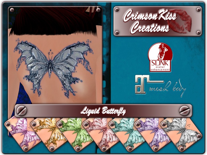 Second Life Marketplace - CKC - Liquid Butterfly Tattoo