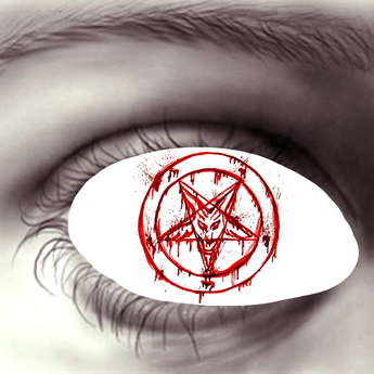 Second Life Marketplace - Pentacle MESH Eyes-Blood Evil White HD ...
