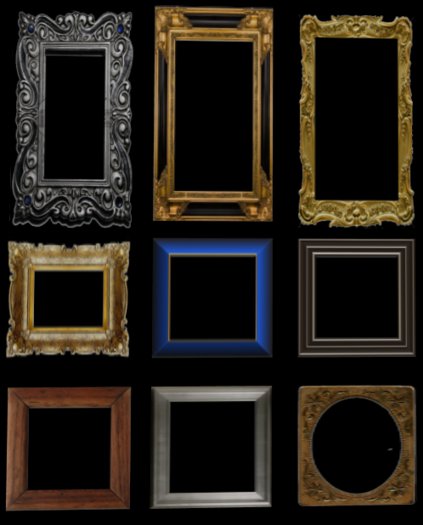 Second Life Marketplace - PICTURE FRAME TEXTURES: BOX OF 24