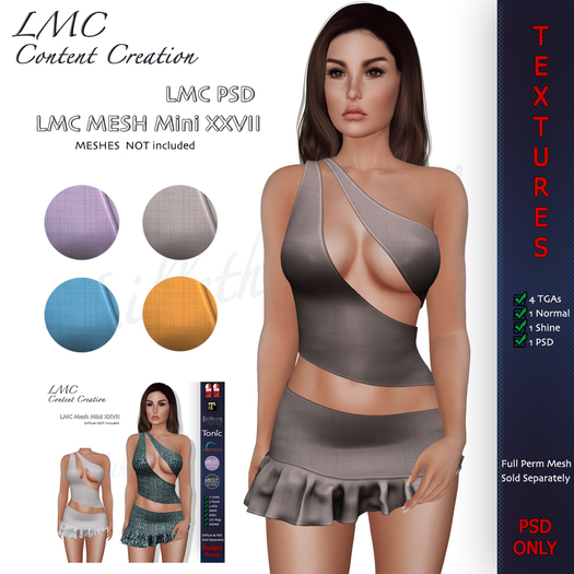 Second Life Marketplace - LMC PSD - Mini XXVII - PSD & Textures ONLY