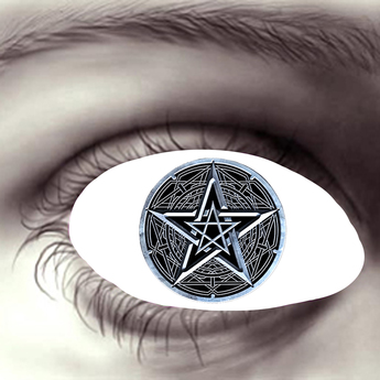 Second Life Marketplace - Pentacle MESH Eyes-Silver Duo White HD ...