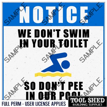 Second Life Marketplace - Tool Shed - Pool Signs