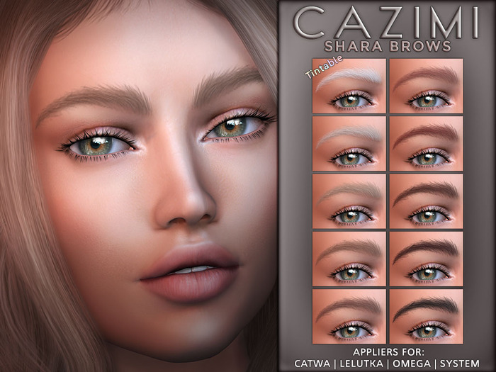Second Life Marketplace - CAZIMI: Shara Brows Second Life Marketplace - CAZIMI: Shara Brows